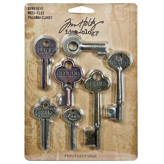 Idea-ology Word Keys - Tim Holtz |Askarteluliike Taitava