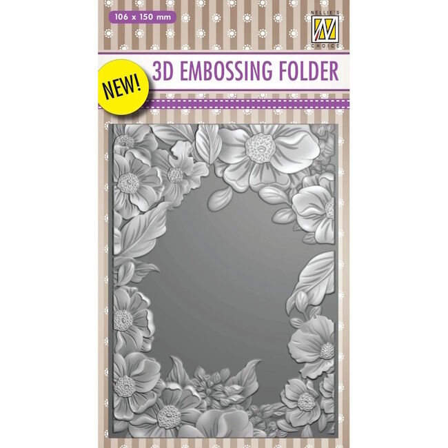 3D Kohokuviotasku A6 Flower Frame |Askarteluliike Taitava