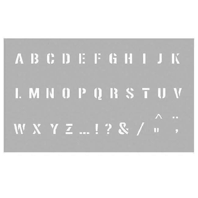 12x20cm Sapluuna Aakkoset isot |Askarteluliike Taitava