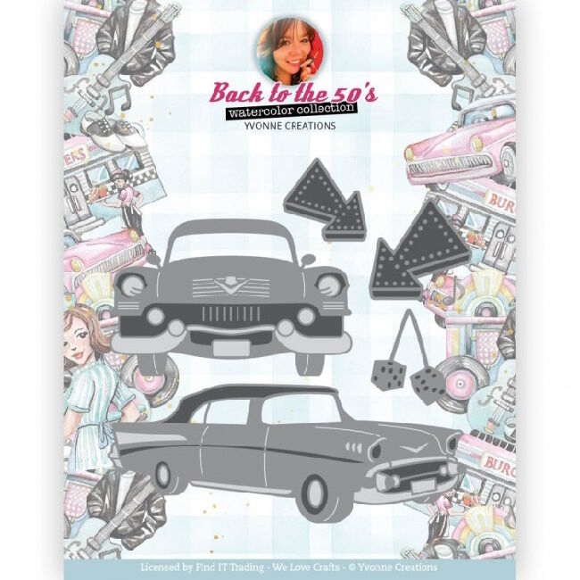 Kuvioterä Back To The Fifties - Fifties Cars |Askarteluliike Taitava
