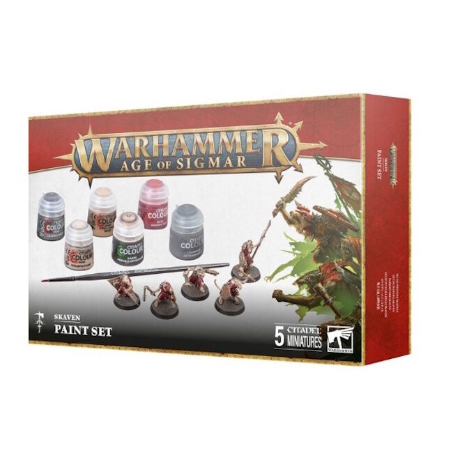 Warhammer Age of Sigmar: Skaven Paint Set |Askarteluliike Taitava