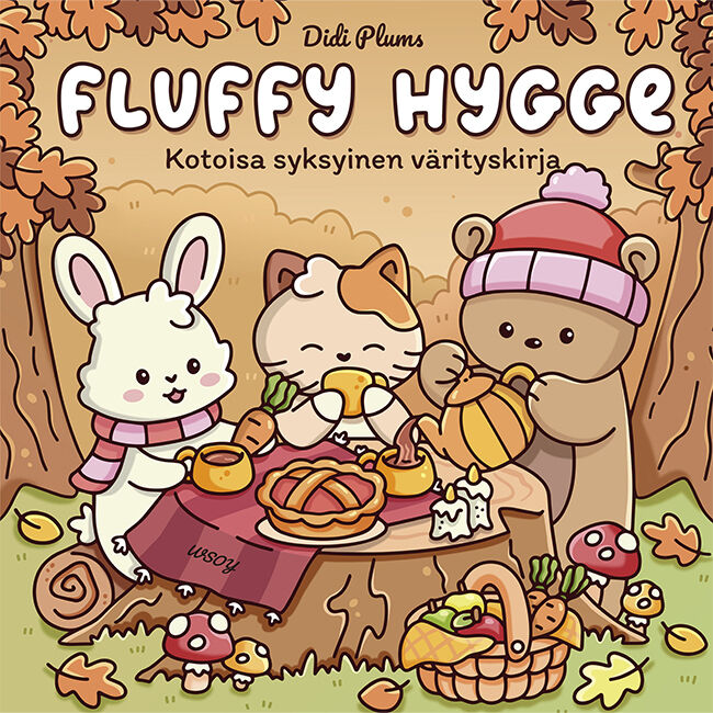 Fluffy Hygge Kotoisa syksyinen värityskirja - Didi Plums ...